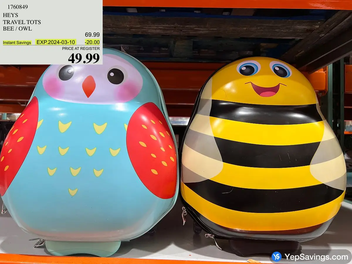 HEYS TRAVEL TOTS BEE OWL At Costco Ancaster Hamilton heys-travel-tots-bee-owl-at-costco-ancaster-hamilton