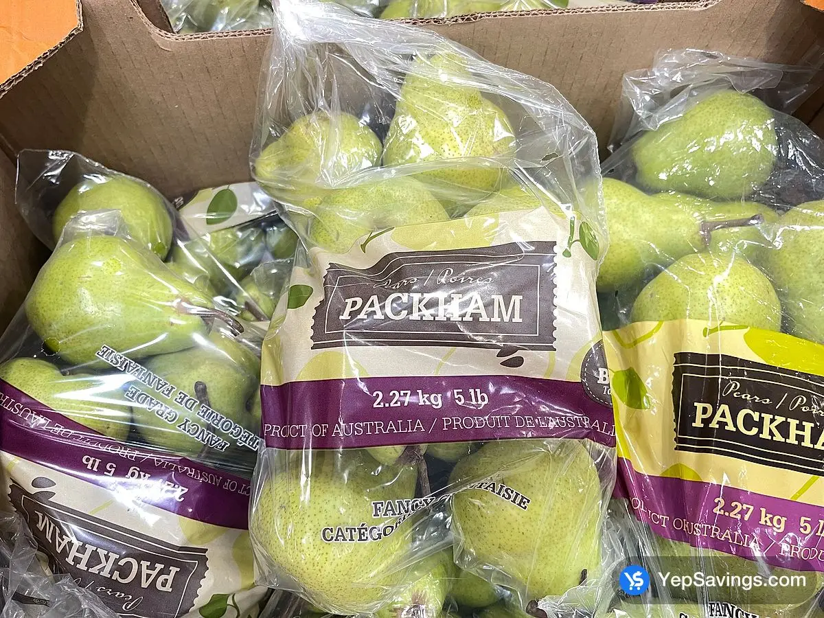PACKHAM PEARS PRODUCT OF AUSTRALLA FANCY GRADE at Costco Beacon Hill Calgary