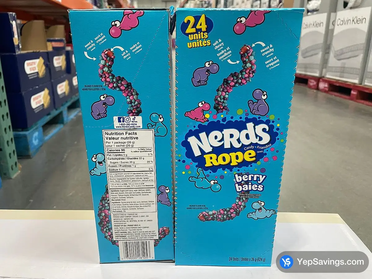 NERDS VERY BERRY ROPE 24 x 26 g at Costco South Saskatoon