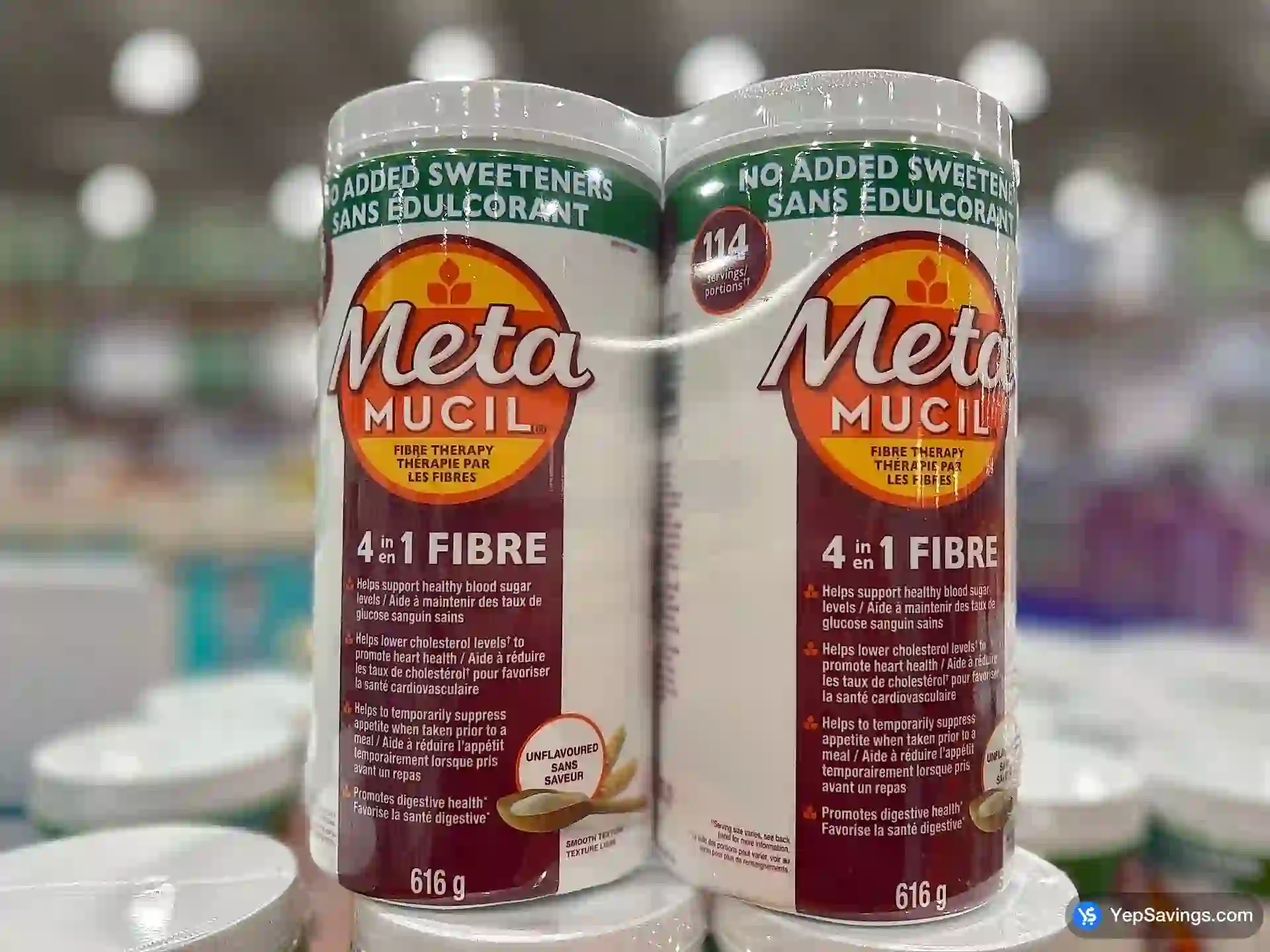COSTCO METAMUCIL 4 - IN - 1 NO SUGAR FIBRE 228 DOSES (ITM 8405533 ...