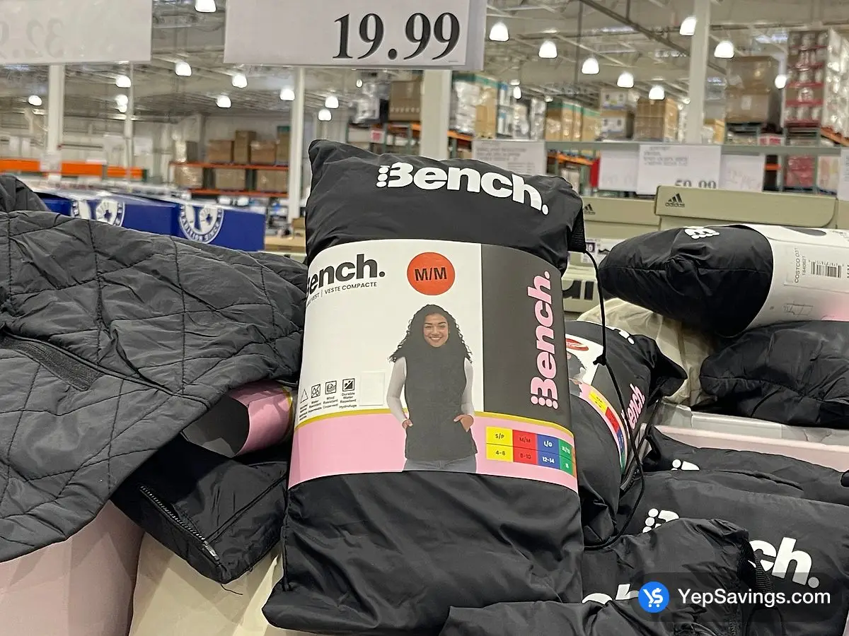 BENCH PACKABLE VEST LADIES SIZES S - XXL at Costco South Saskatoon
