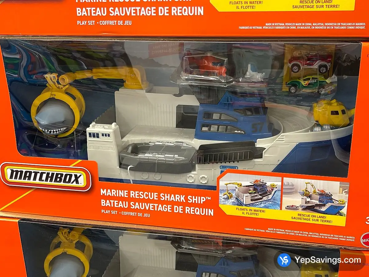 MATCHBOX MARINE RESCUE SHARK SHIP PLAY SET at Costco South Saskatoon