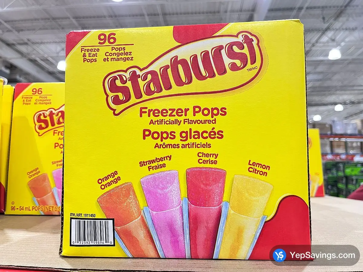 STARBURST FREEZER POPS 96 x 54 ml at Costco South Saskatoon