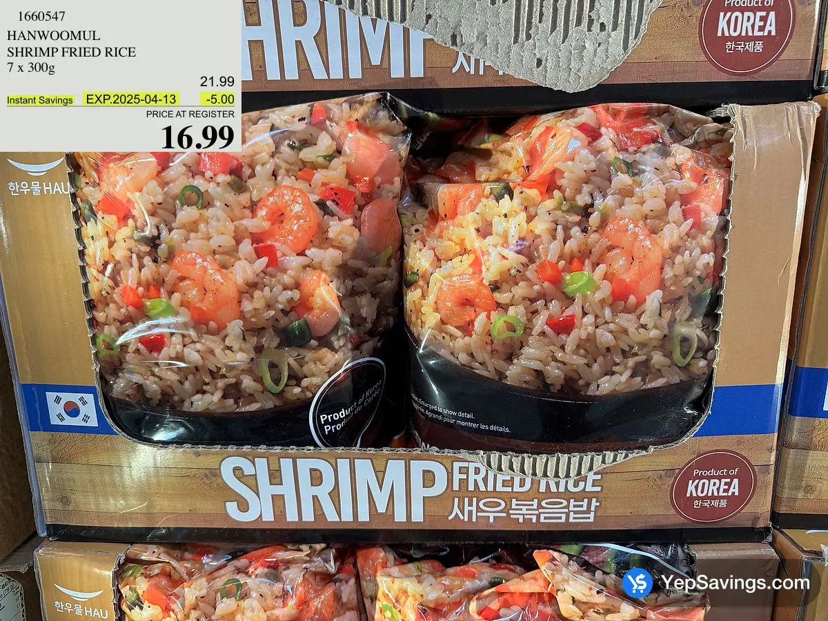 HANWOOMUL SHRIMP FRIED RICE 7 x 300g at Costco Beacon Hill Calgary