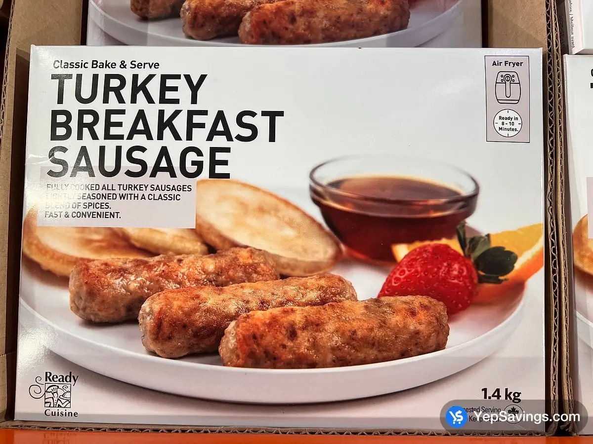 READY CUISINE TURKEY BREAKFAST SAUSAGE 1.4 kg at Costco South Saskatoon