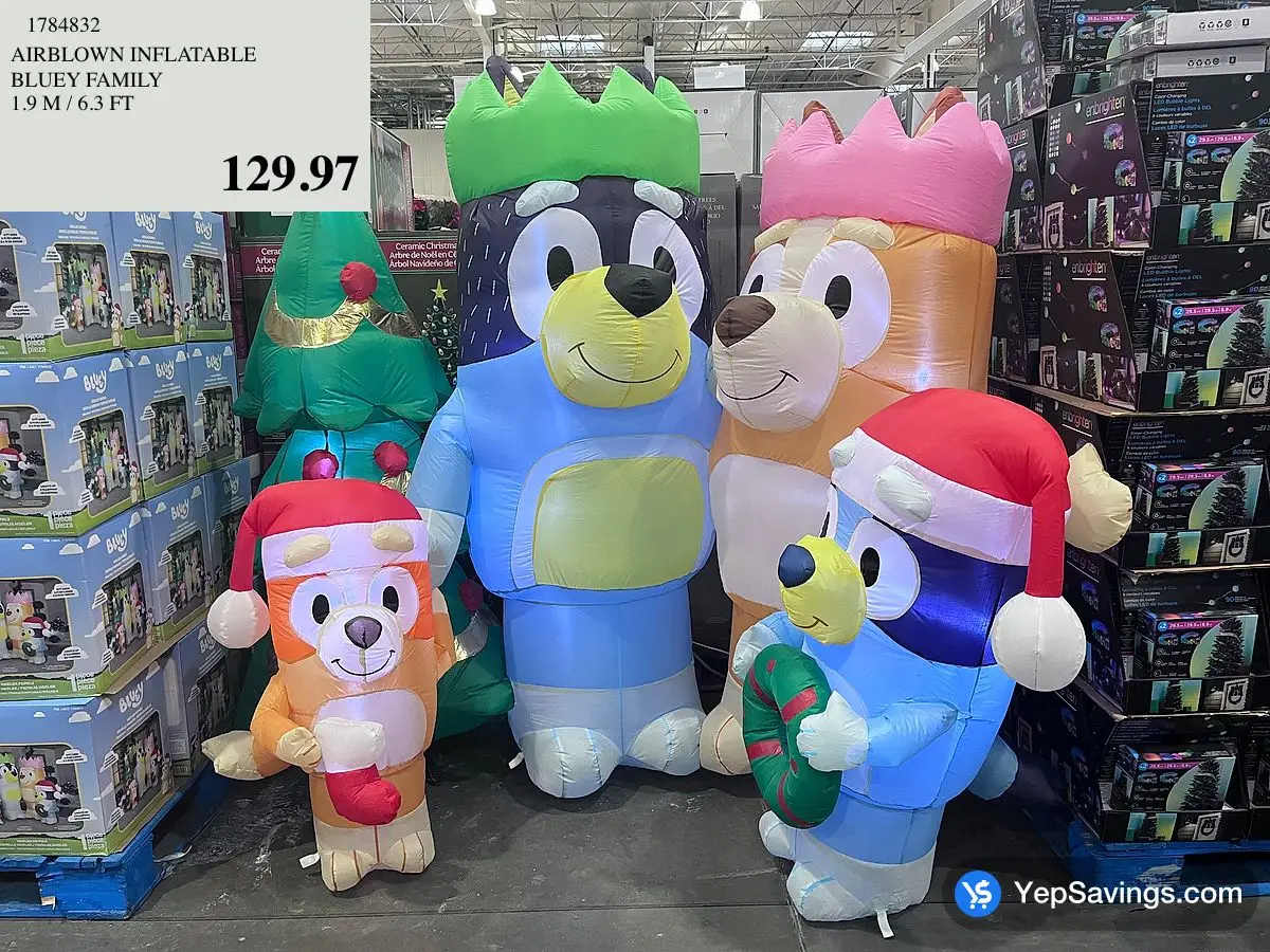 AIRBLOWN INFLATABLE BLUEY FAMILY 1.9 M / 6.3 FT at Costco Beacon Hill ...
