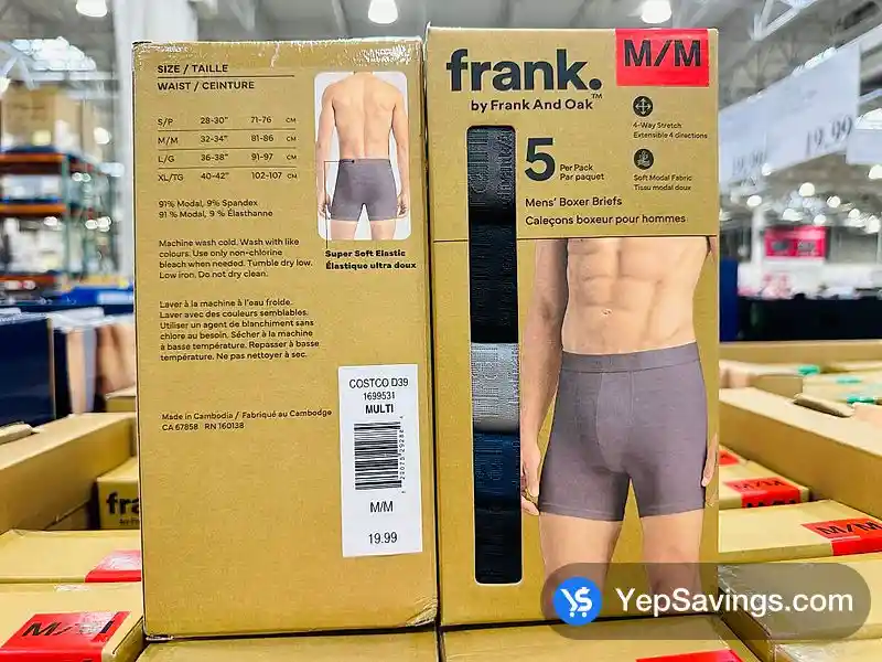 [Costco] Frank and Oak Modal men's underwear 5 pairs $15.99 *Now Also $15.99 Delivered - Page 3 ...