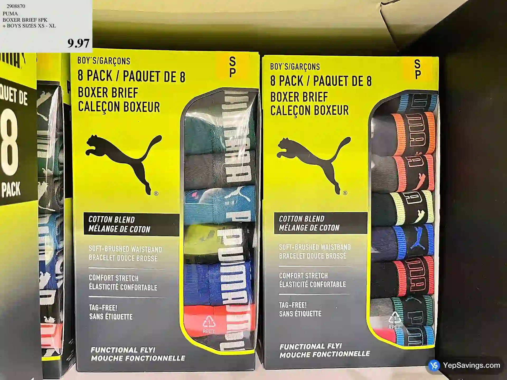 COSTCO PUMA BOXER BRIEF 8PK + BOYS SIZES XS - XL – Calgary