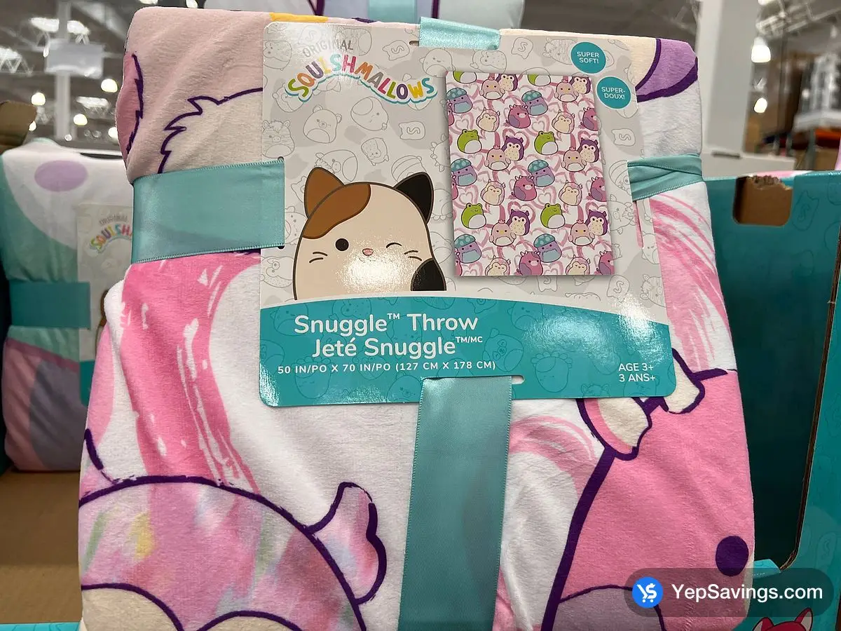 SQUISHMALLOWS KIDS THROW 50 " X 70 at Costco McGillivray Winnipeg