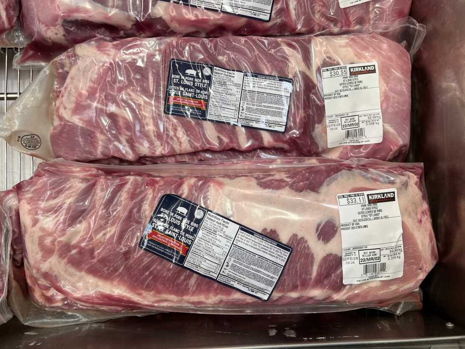 PORK ST-LOUIS RIBS COV at Costco McGillivray Winnipeg