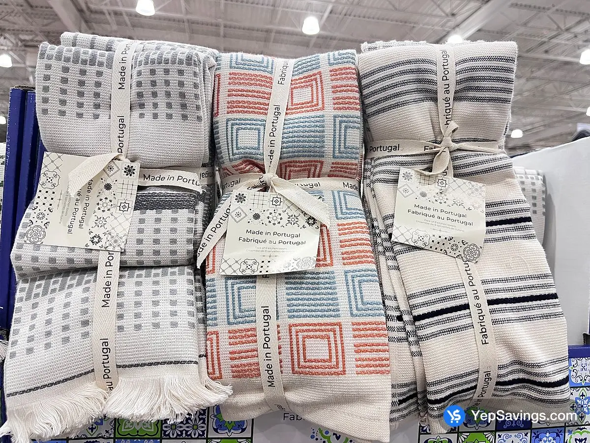 COSTCO COTTON KITCHEN TOWELS MADE IN PORTUGAL 20 " X 28 " - PACK OF 8 ...