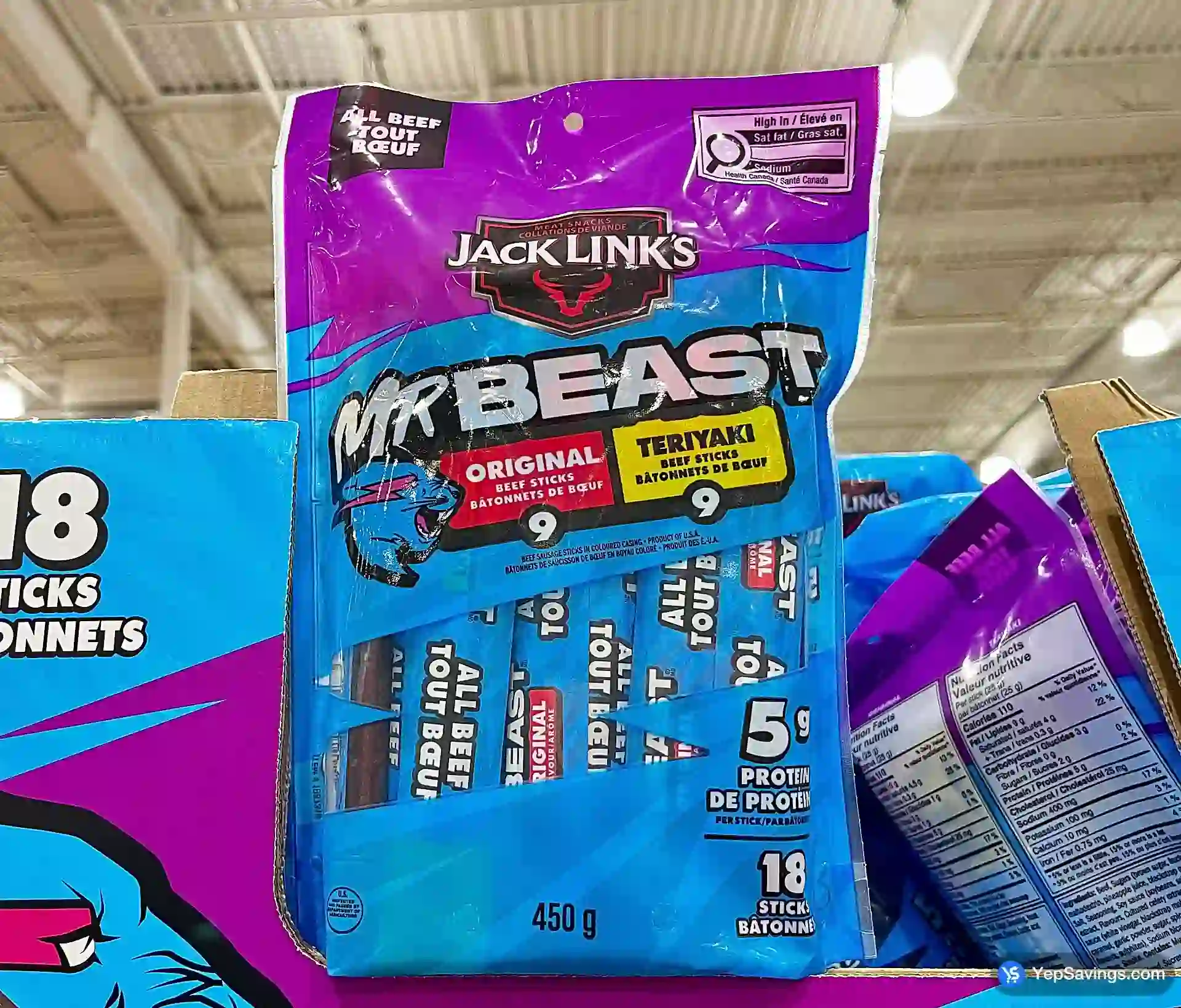COSTCO JACK LINKS MR BEAST PACK 450 g (ITM 1987319) – Toronto