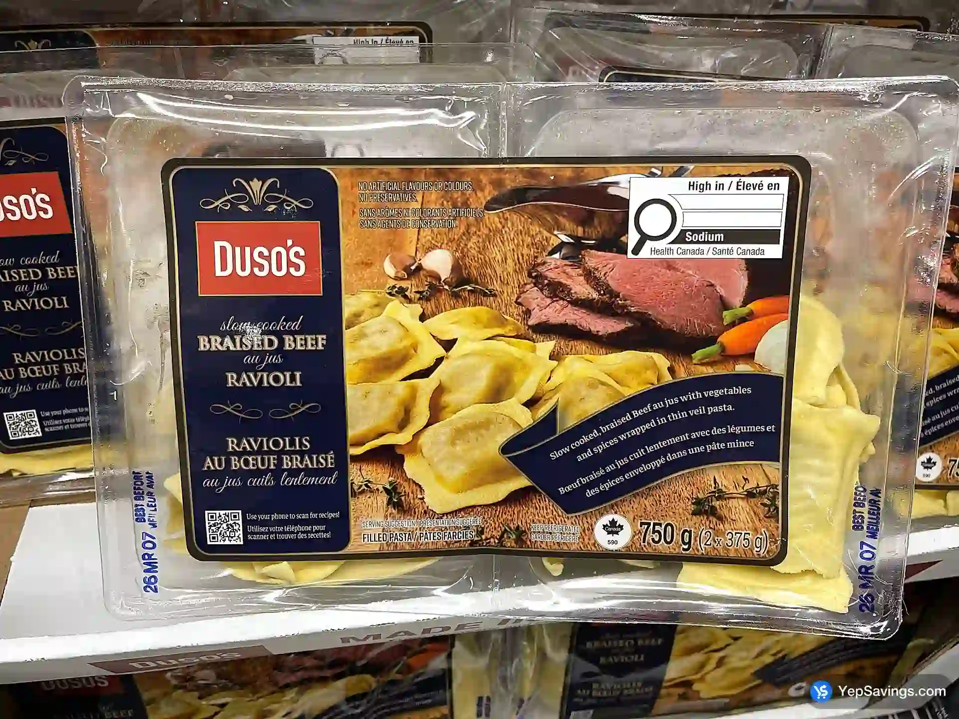 COSTCO DUSOS BRAISED BEEF RAVIOLI 2 x 375 g (ITM 2689811) – Langley