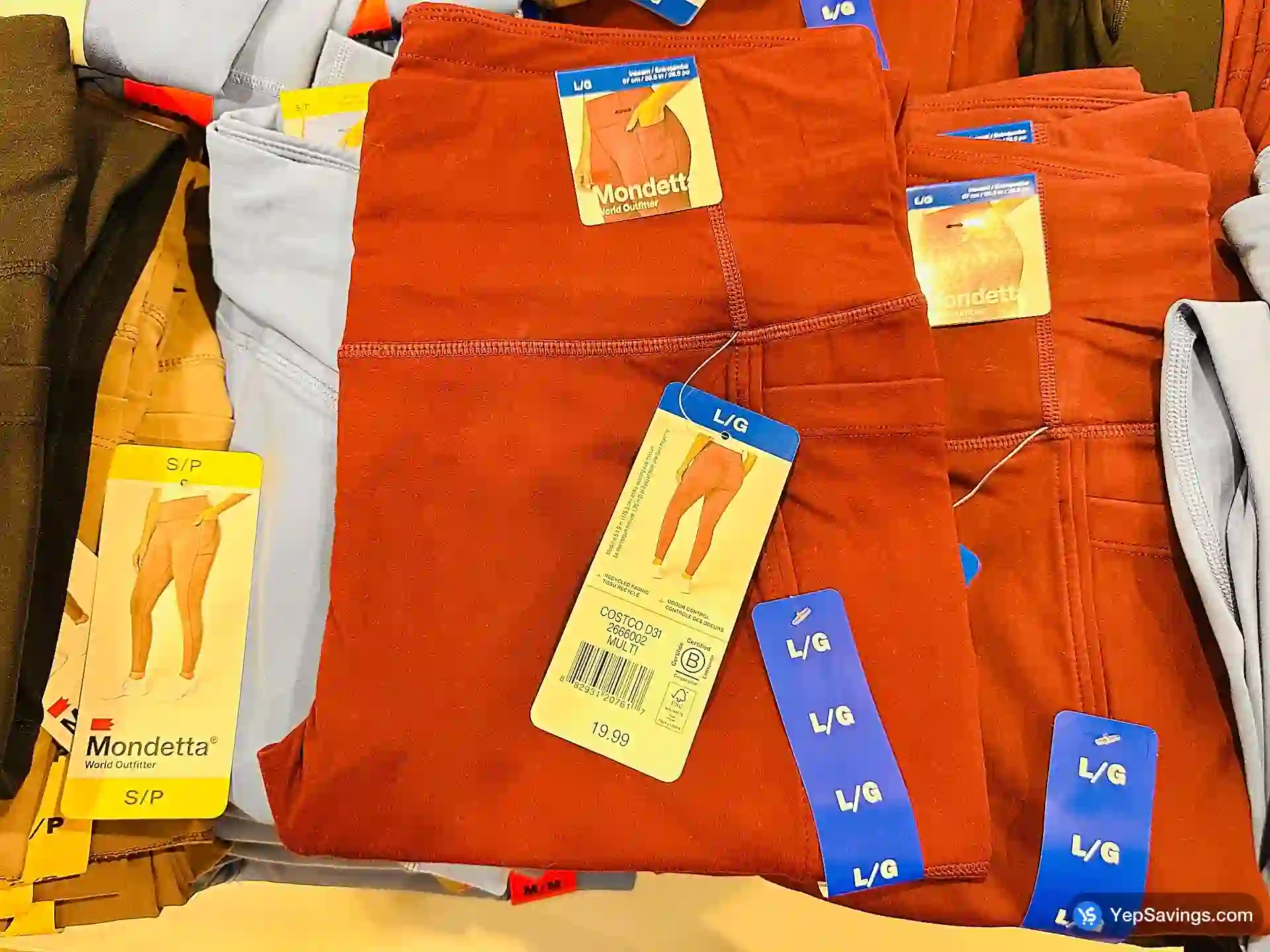 COSTCO MONDETTA ACTIVE LEGGING + WOMENS SIZES S - XXL (ITM 2666004 ...