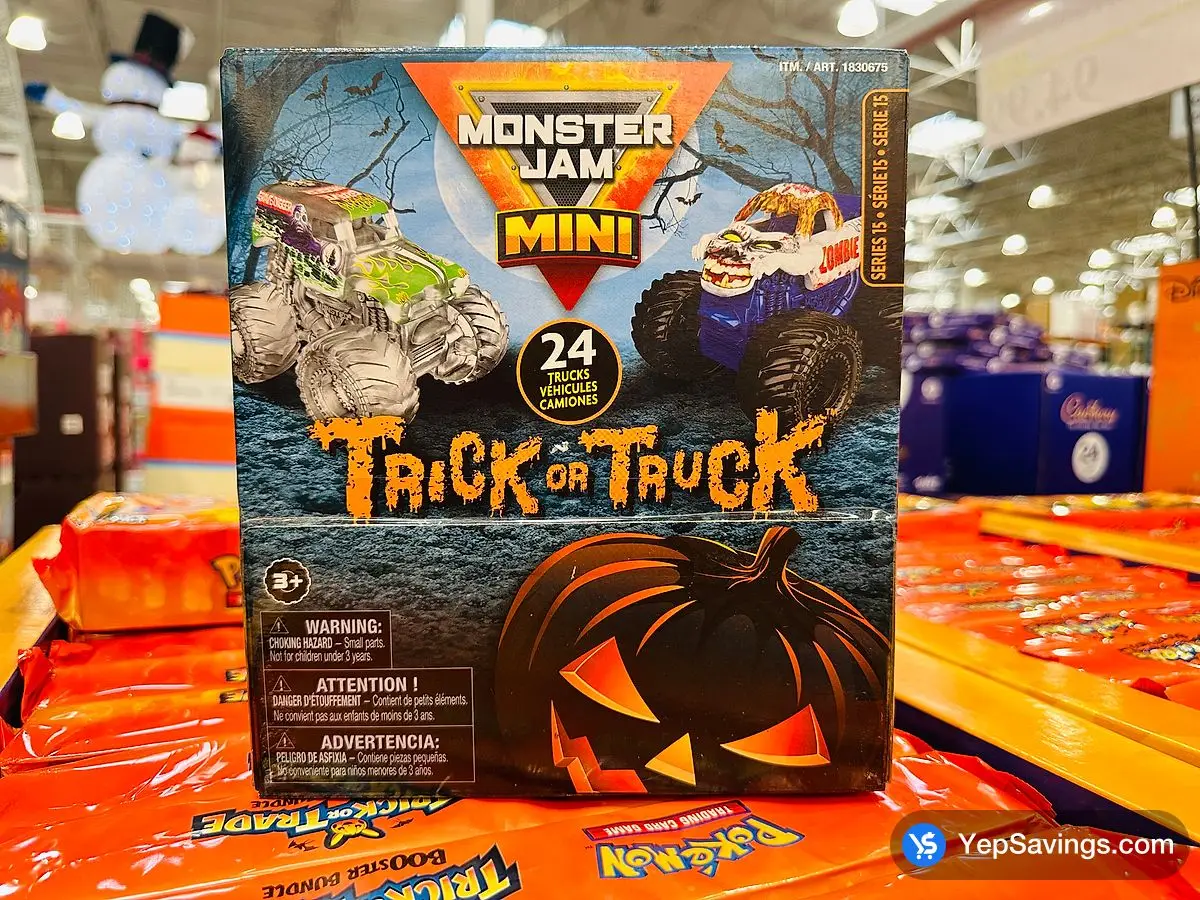 MONSTER JAM MINI TRICK OR TRUCK PACK OF 24 at Costco South Saskatoon