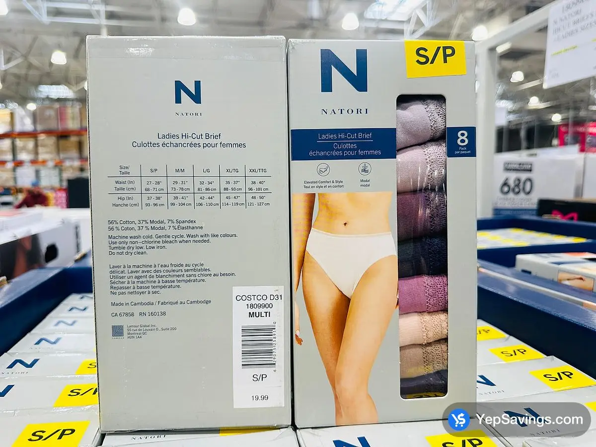 N NATORI HICUT BRIEFS 8PK + LADIES SIZES S - XXL at Costco South Saskatoon