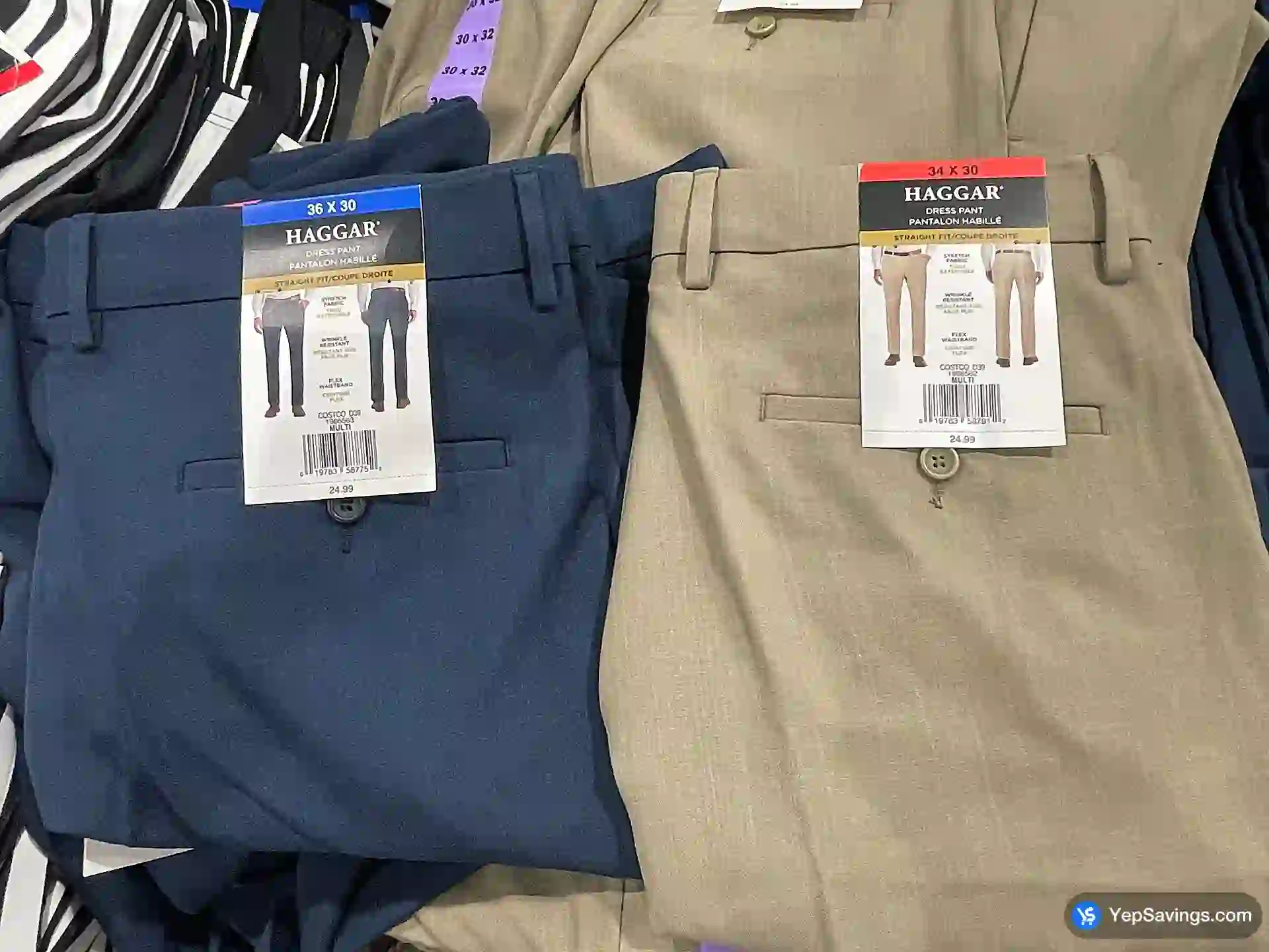 COSTCO HAGGAR DRESS PANT + MENS SIZES 30-42 (ITM 1986562) – Toronto