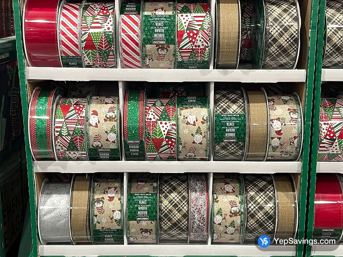KIRKLAND SIGNATURE WIRE-EDGED RIBBON 45.7 m/ 50 yd – Costco deal in ...