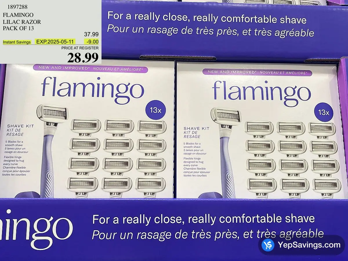 FLAMINGO LILAC RAZOR PACK OF 13 at Costco South Saskatoon