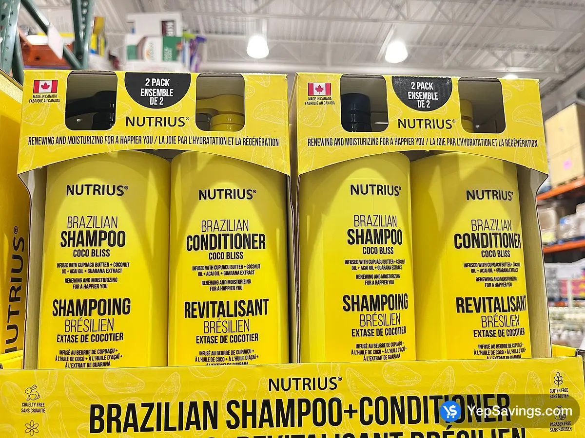 NUTRIUS SHAMPOO CONDITIONER 2 x 1 L at Costco McGillivray Winnipeg