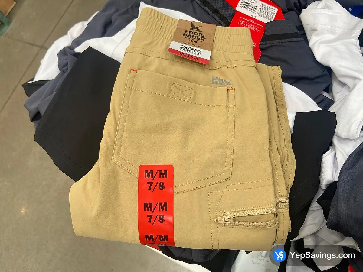 EDDIE BAUER CONVERTIBLE PANT BOYS SIZES M - XXL at Costco South Saskatoon