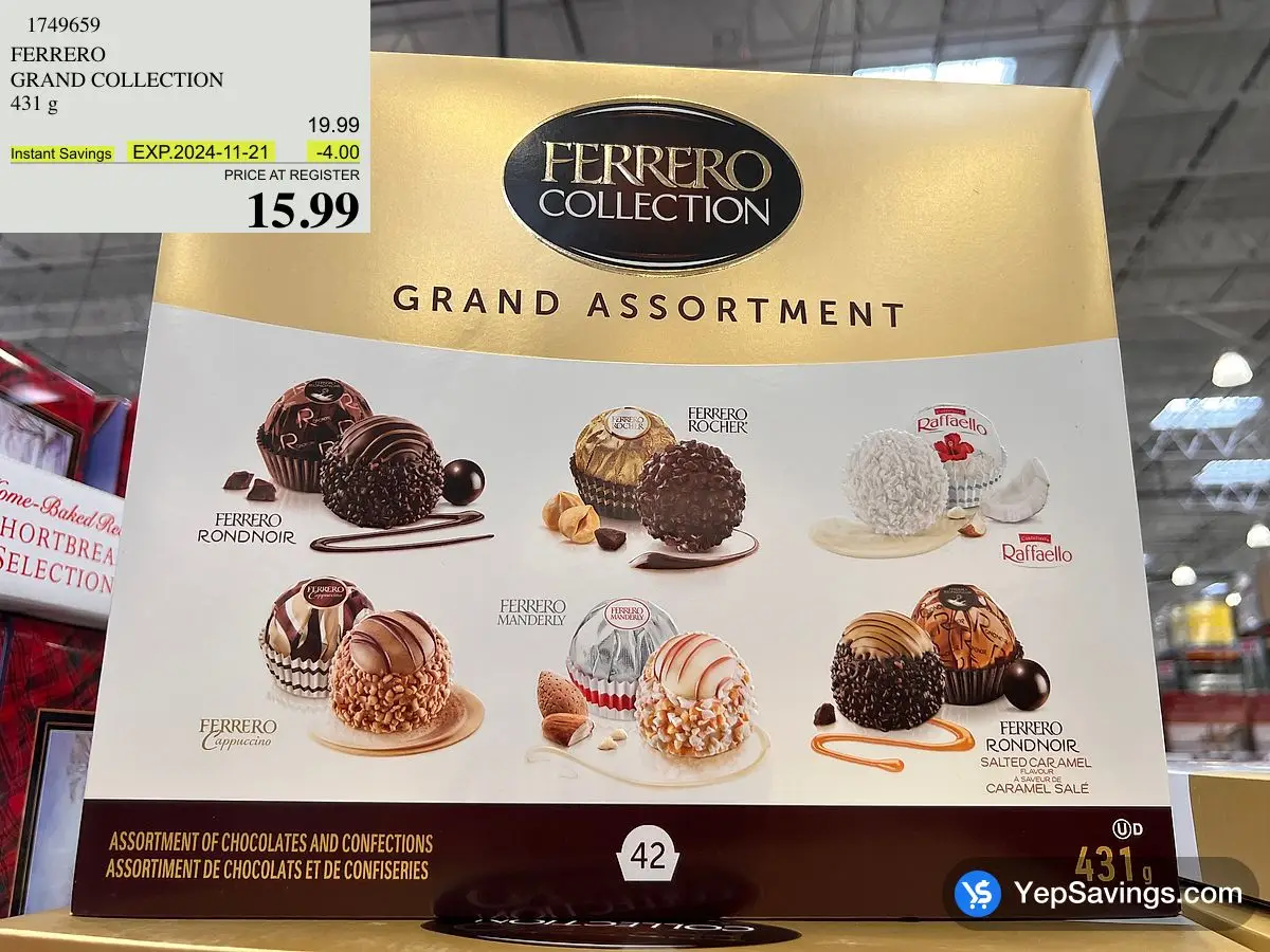 FERRERO GRAND COLLECTION 431 g at Costco Beacon Hill Calgary