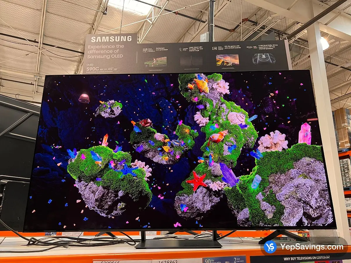 SAMSUNG 65S90C DISPLAY . 65 " CLASS ( 64.5 " DIAG ) 4K UHD QLED TV RING ...