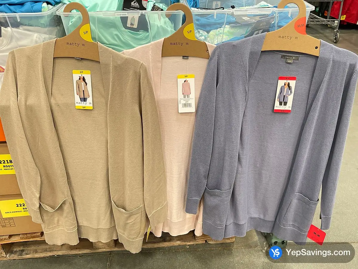 MATTY M CARDIGAN + LADIES SIZES XS - XL at Costco South Saskatoon