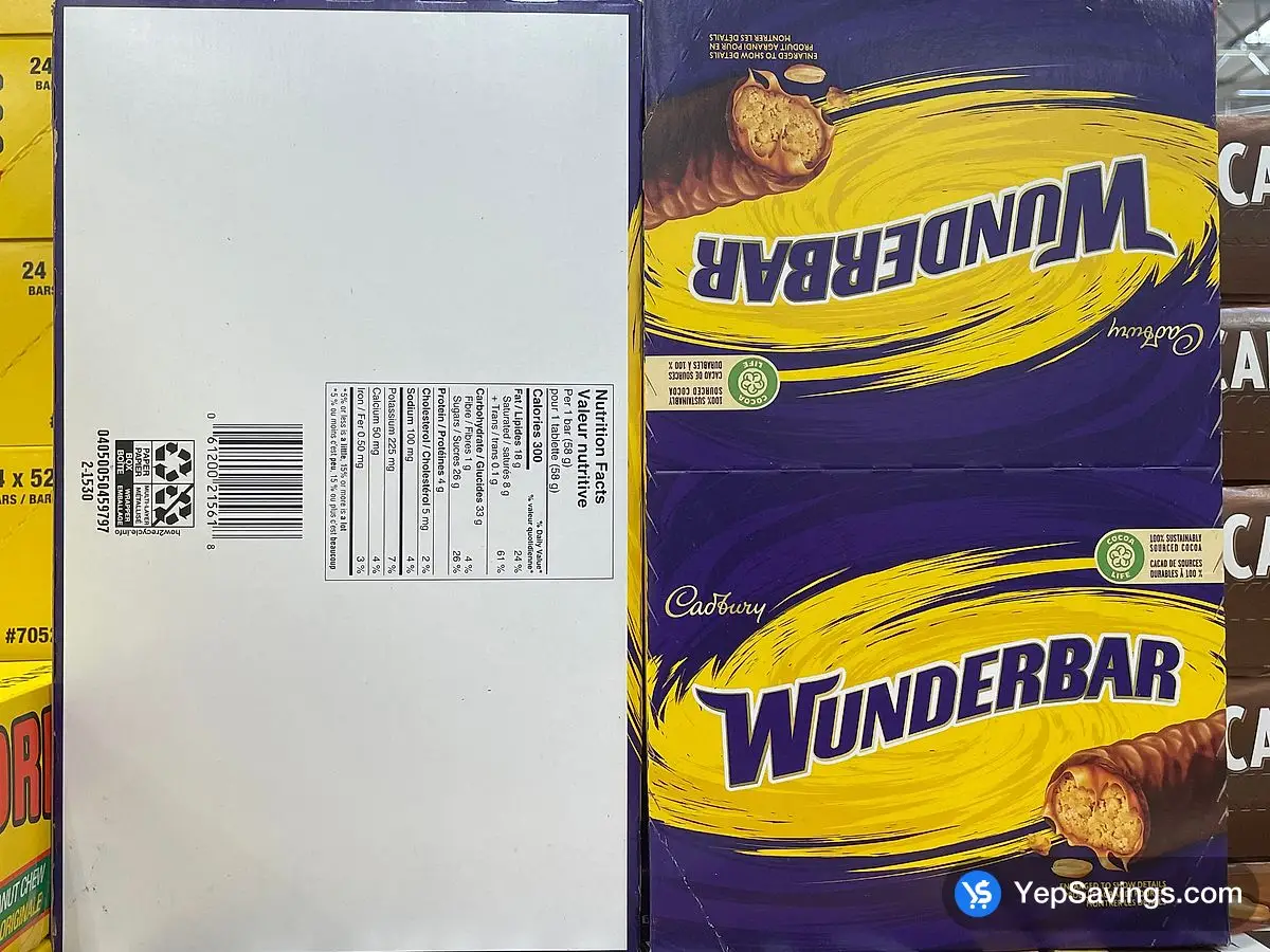 CADBURY WUNDERBAR 24 x 58 g at Costco South Saskatoon