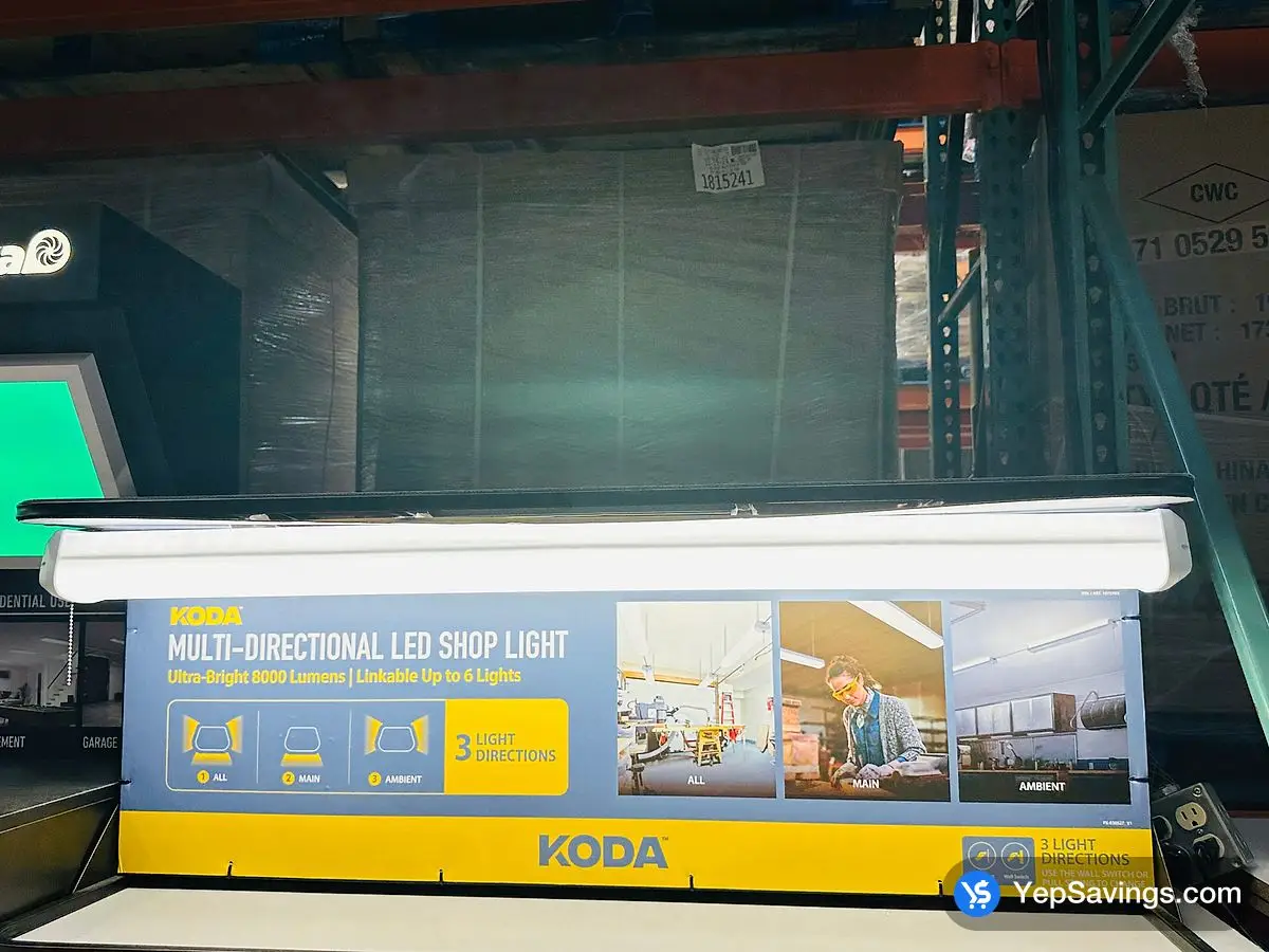 KODA LED SHOP LIGHT 3 DIRECTIONS at Costco South Saskatoon