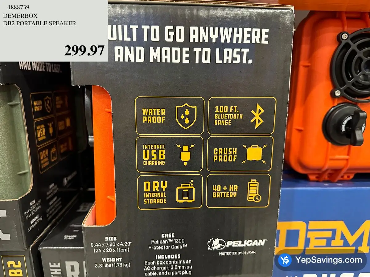 DEMERBOX DB2 PORTABLE SPEAKER at Costco South Saskatoon