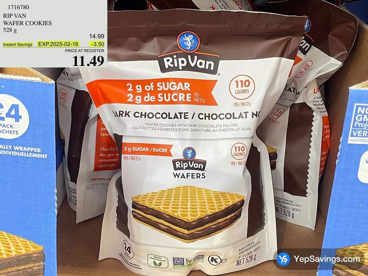 RIP VAN WAFER COOKIES 528 g at Costco Brant St Burlington