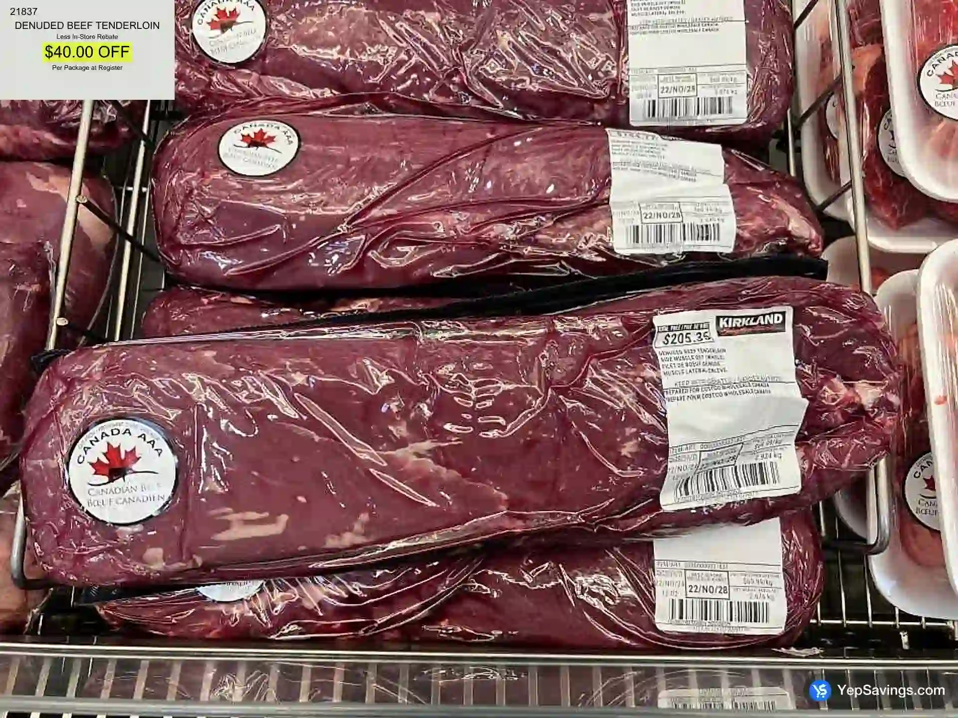 COSTCO DENUDED BEEF TENDERLOIN – (ITM 21837) – Calgary