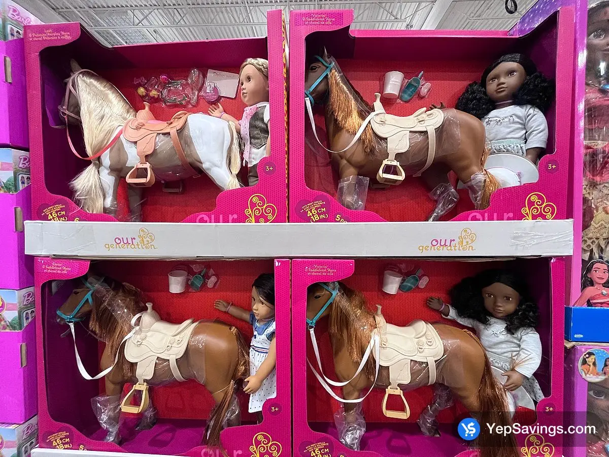 OUR GENERATION DOLL AND HORSE ASSORTMENT at Costco 20499 64 Ave Langley