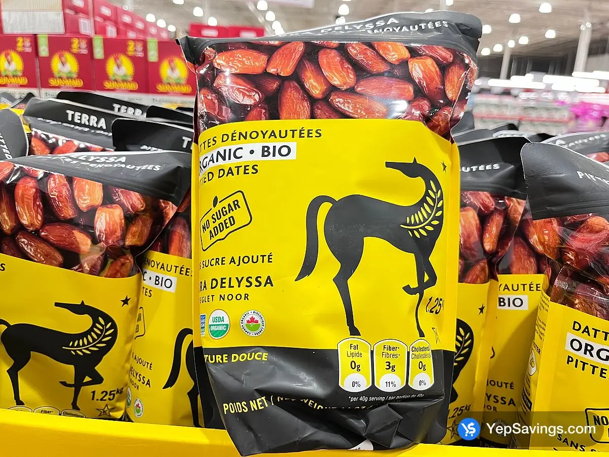 TERRA DELYSSA ORGANIC DATES 1.25 kg at Costco McGillivray Winnipeg