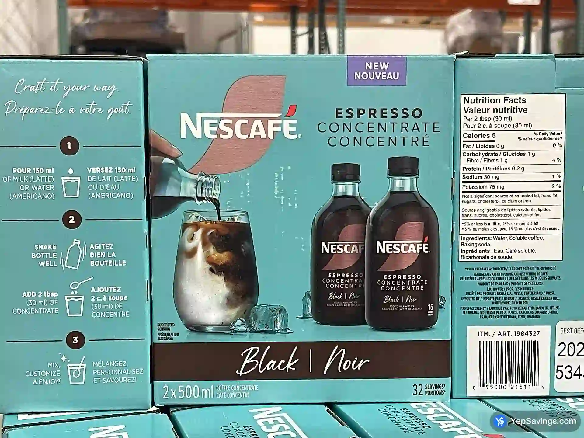 COSTCO NESCAFE ESPRESSO CONCENTRATE 2 x 500 mL (ITM 1984327) – Langley