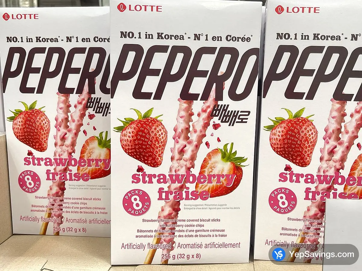 LOTTE STRAWBERRY PEPERO 8 x 32 g at Costco Warden Ave Toronto