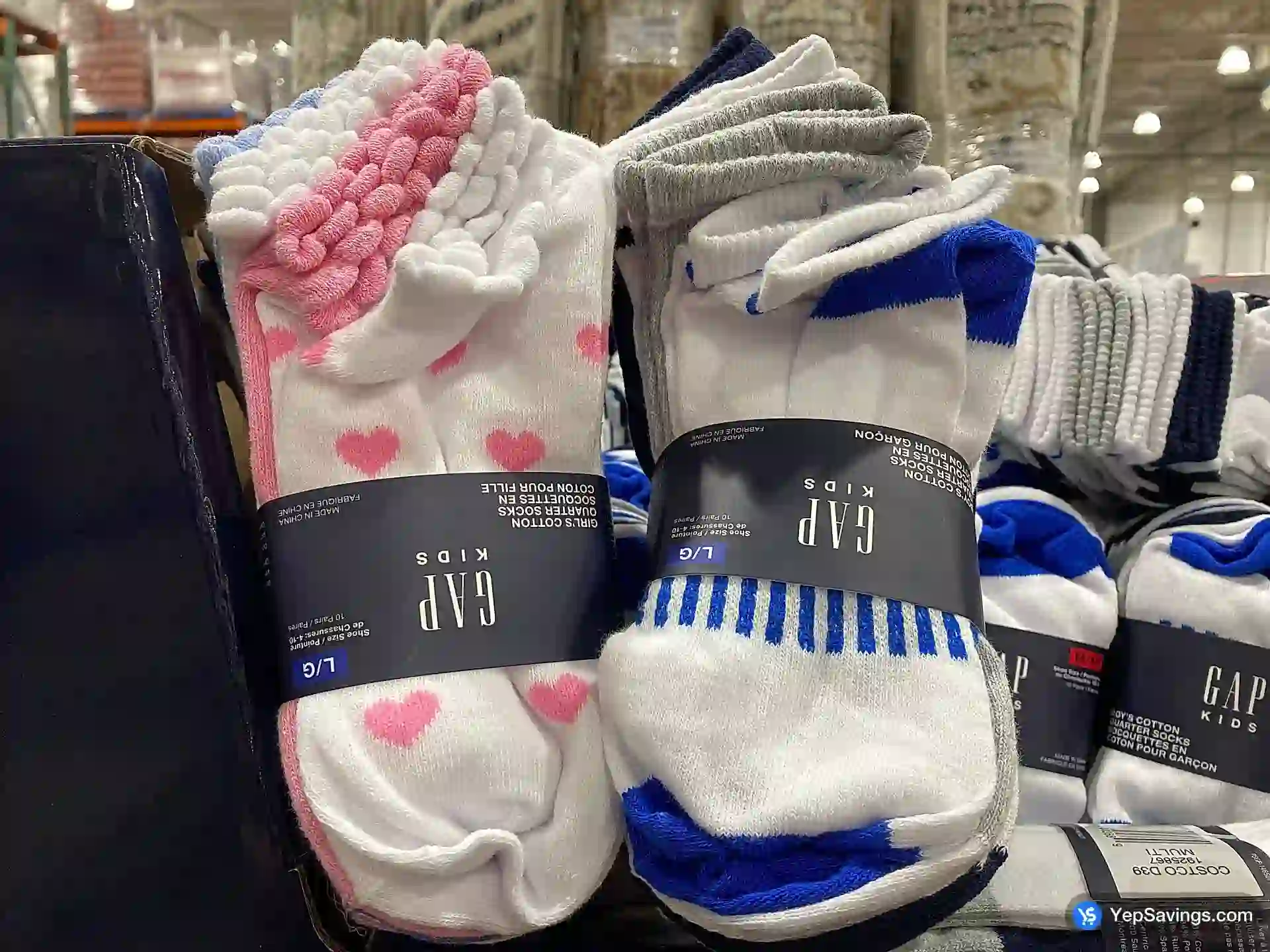 COSTCO GAP SOCK 10PK KIDS SIZES S - L (ITM 1925868) – Langley