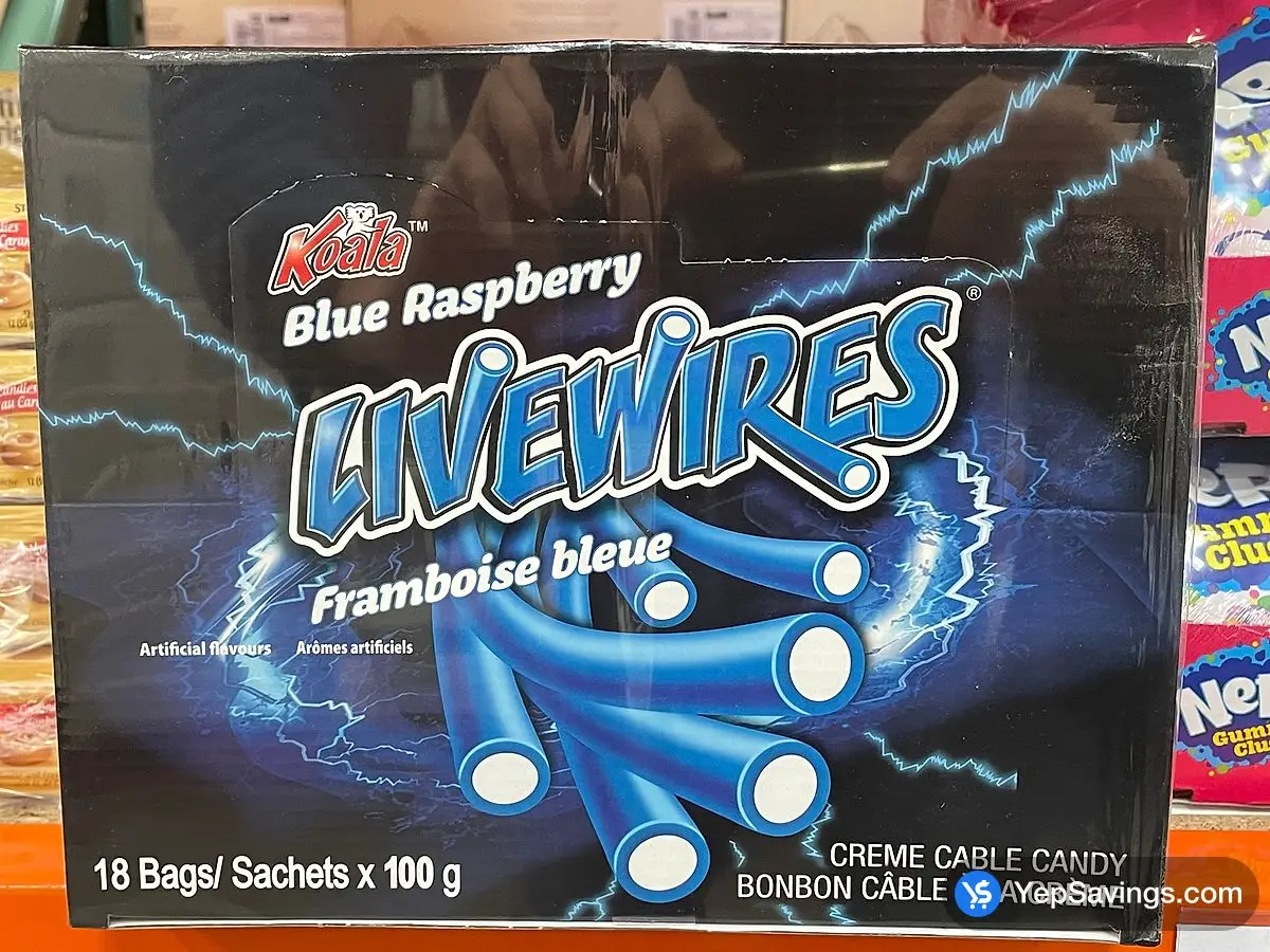 KOALA LIVEWIRES BLUE RASPBERRY 18 x 100 g at Costco South Saskatoon