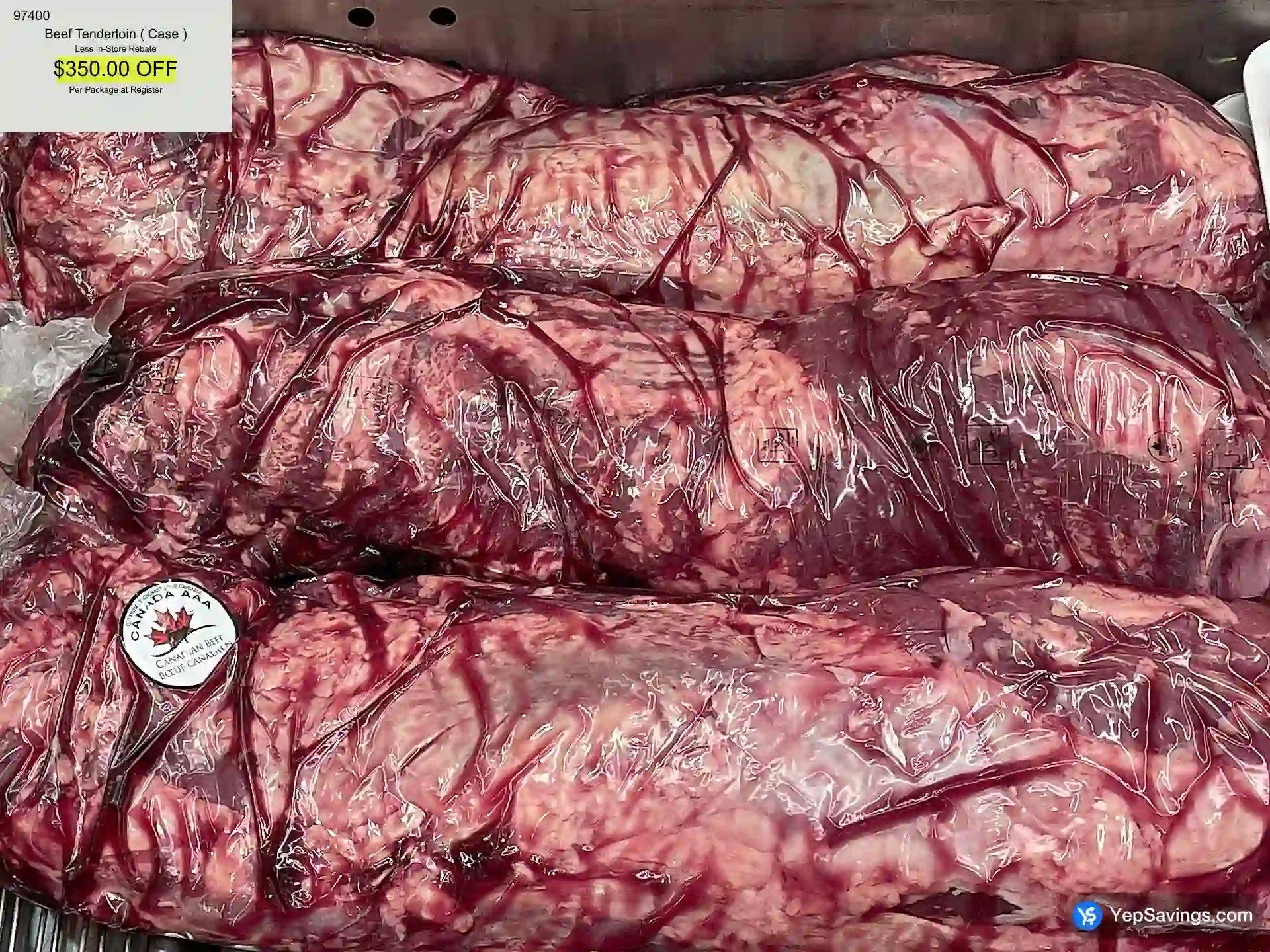 COSTCO Beef Tenderloin 10 WHOLE PIECES IN A CASE( Case ) (ITM 97400 ...