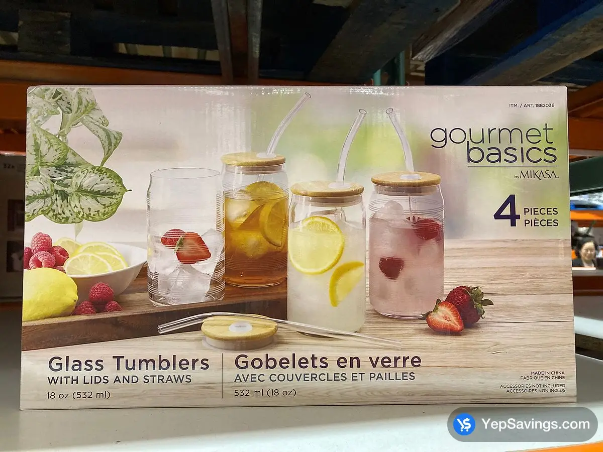 GOURMET BASICS LO GLASS TUMBLER SET OF 4 at Costco South Saskatoon