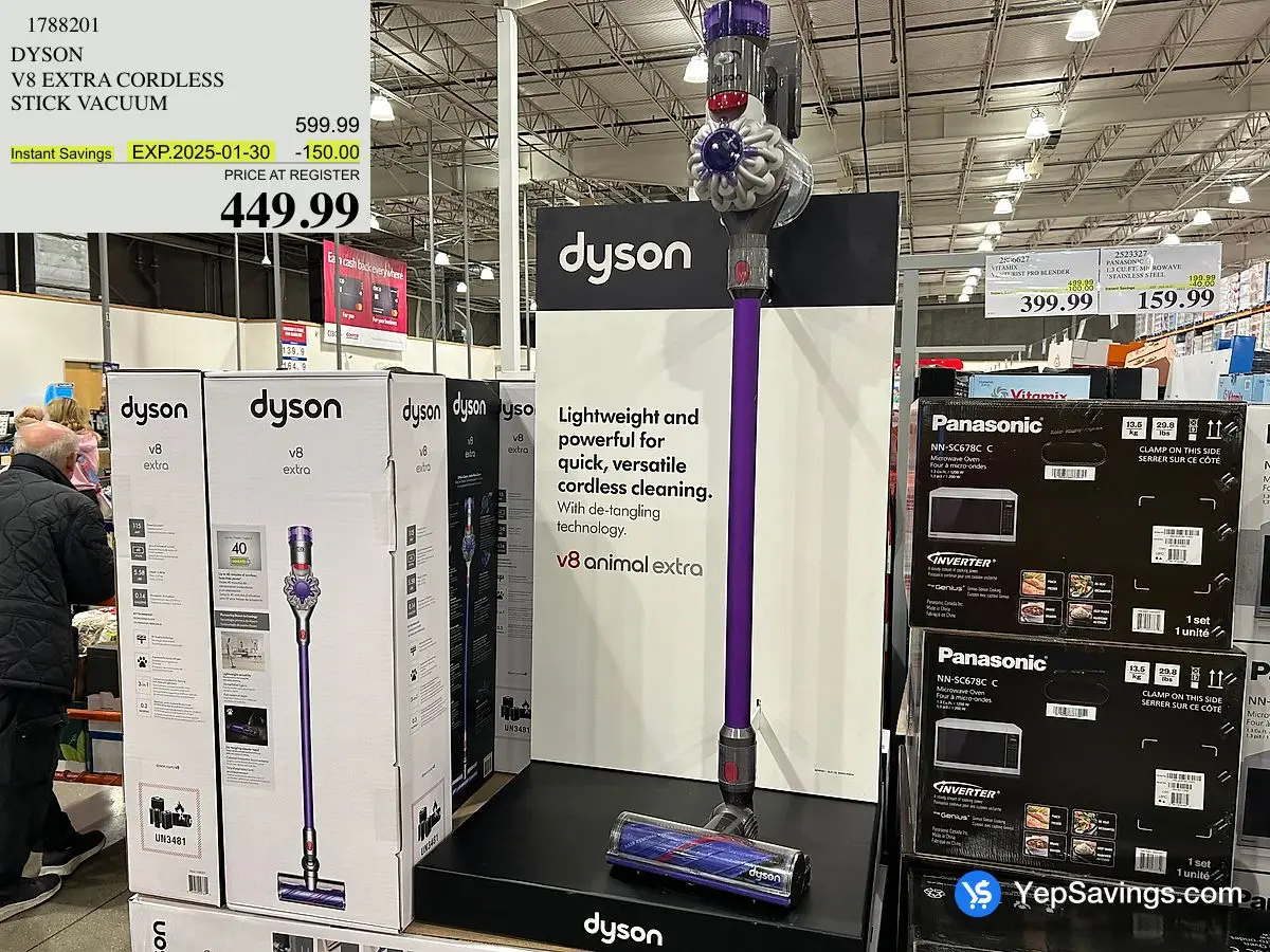 DYSON V8 EXTRA CORDLESS STICK VACUUM at Costco 91 St NW Edmonton