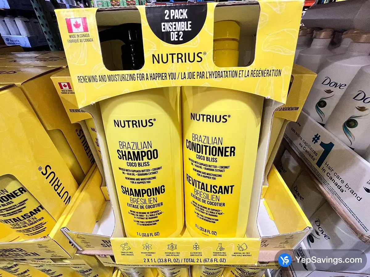 NUTRIUS SHAMPOO CONDITIONER 2 x 1 L at Costco South Saskatoon