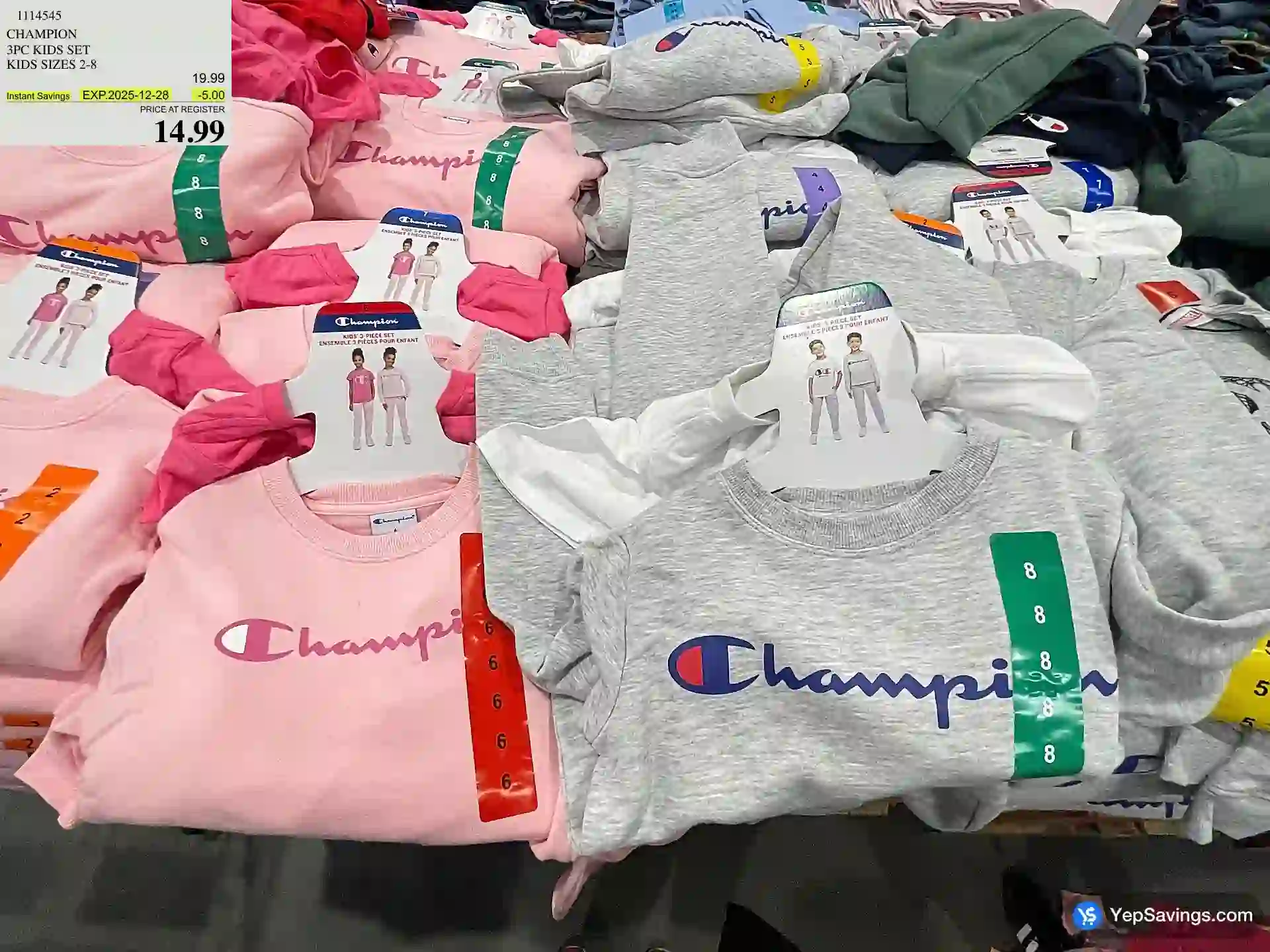 COSTCO CHAMPION 3PC KIDS SET KIDS SIZES 2-8 (ITM 1114545) – Edmonton