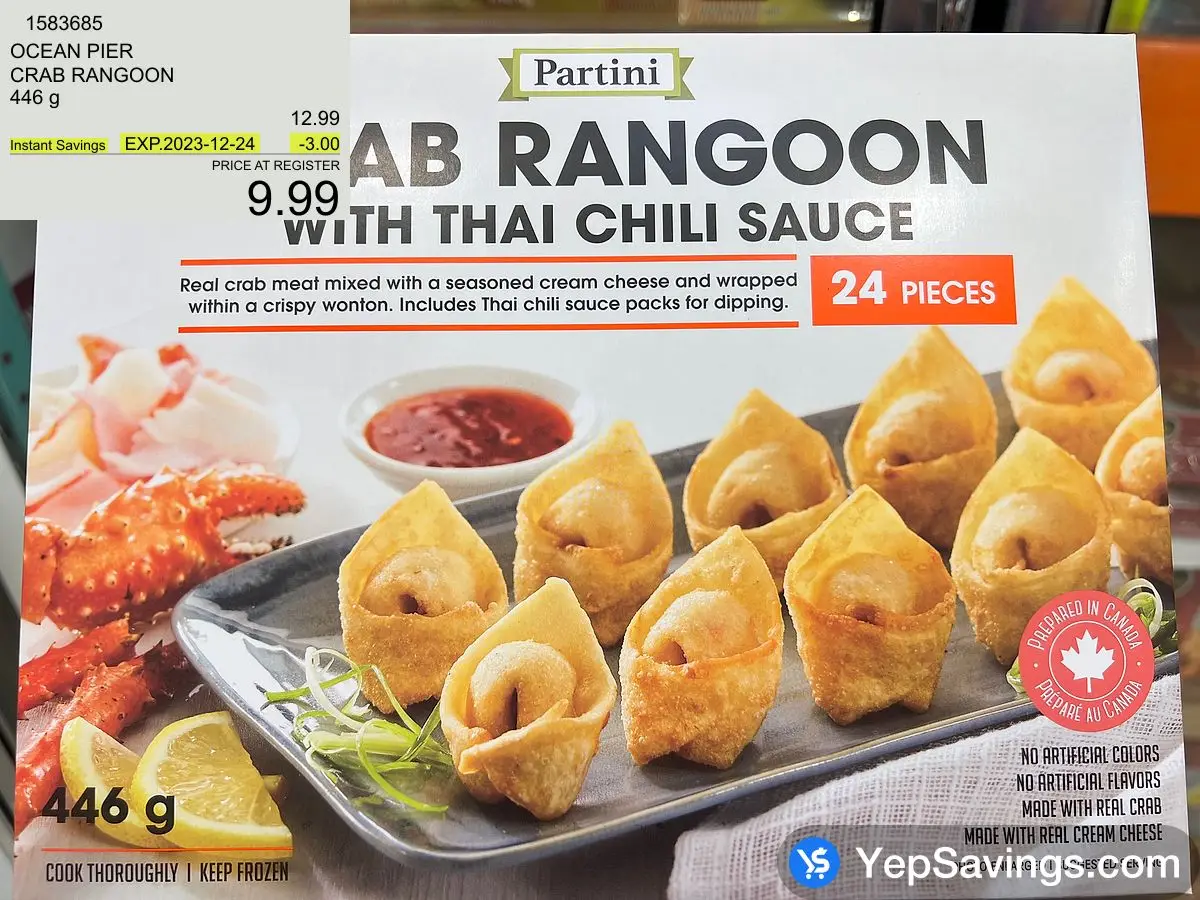 OCEAN PIER CRAB RANGOON 446 g at Costco Ancaster Hamilton