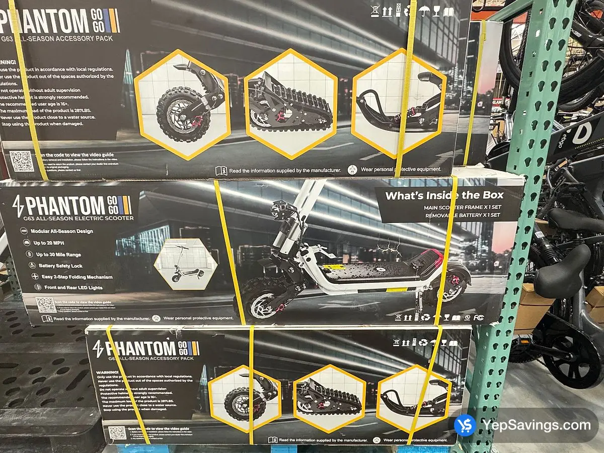 PHANTOMGOGO G63 ELECTRIC SCOOTER 2 BOXES at Costco South Saskatoon