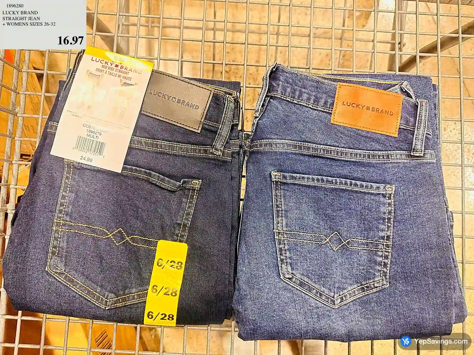 COSTCO LUCKY BRAND STRAIGHT JEAN + WOMENS SIZES 26-32 (ITM 1896280 ...