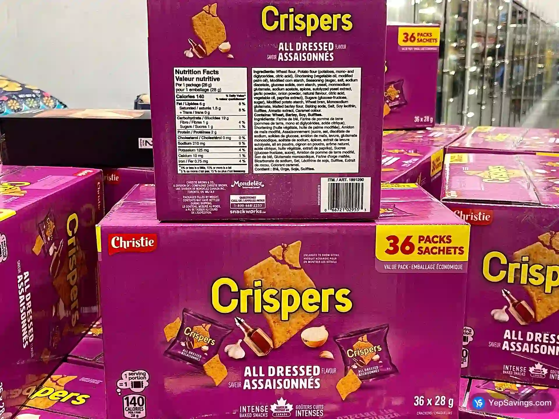 COSTCO CRISPERS ALL DRESSED 36 x 28 g – Langley