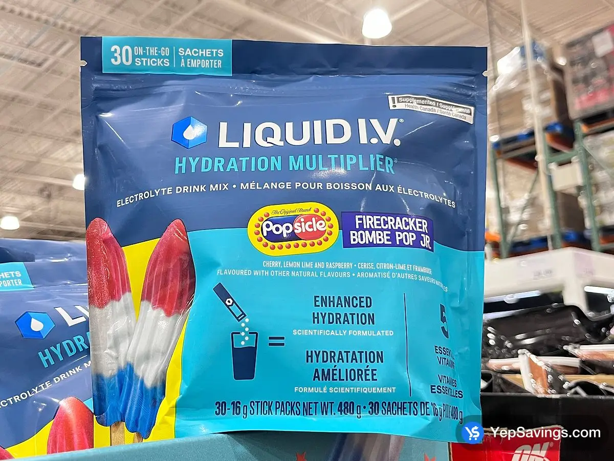 COSTCO LIQUID I.V FIRECRACKER ELECTROLYTE DRINK MIX PACK OF 30 – (ITM ...