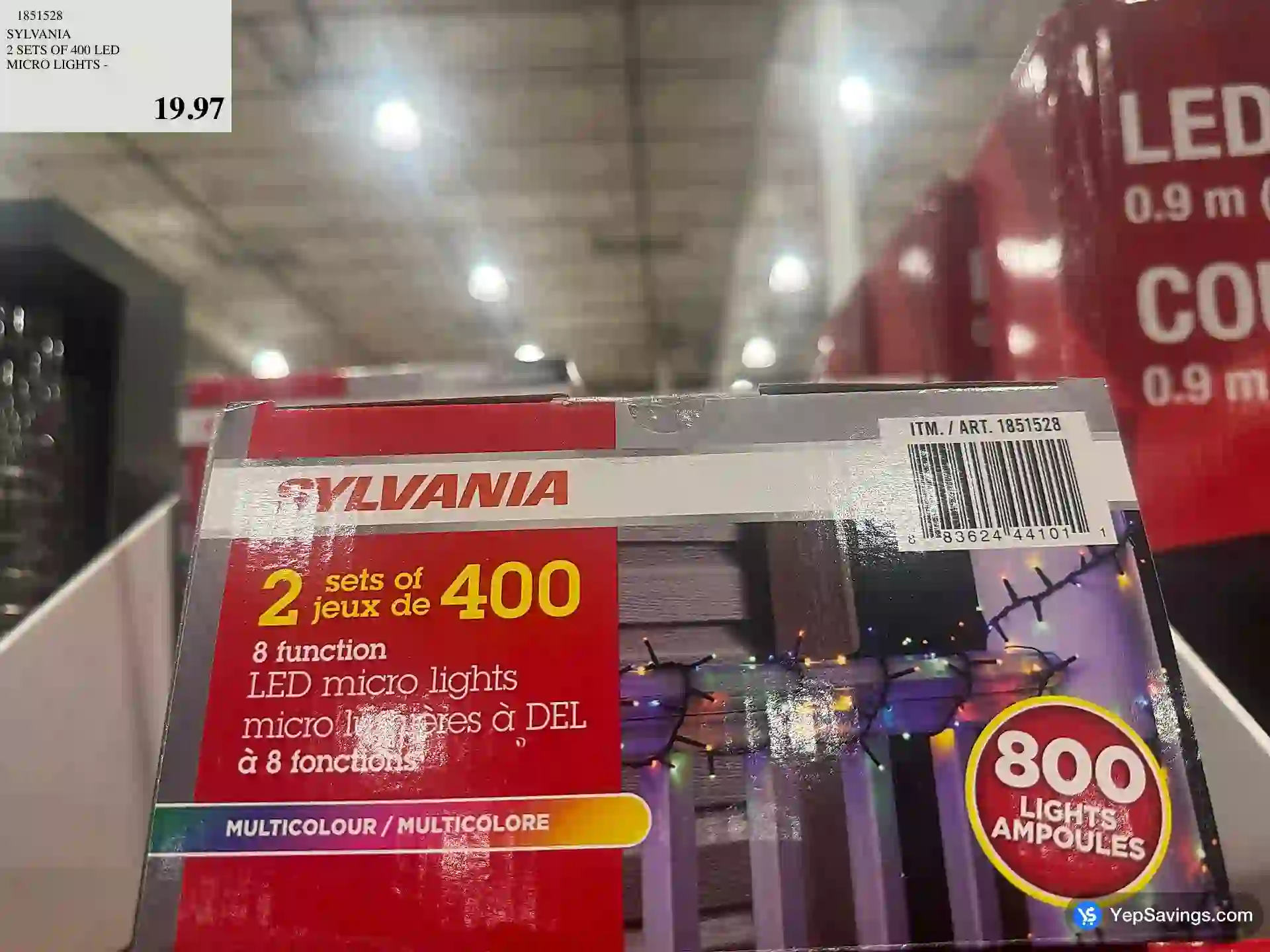 COSTCO SYLVANIA 2 SETS OF 400 LED MICRO LIGHTS - (ITM 1851528) – Calgary